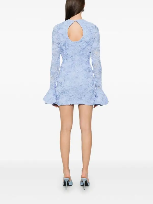ROTATE BY BIRGER CHRISTENSEN Floral-appliqué Mini Dress