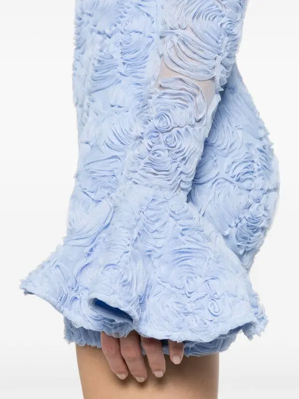 ROTATE BY BIRGER CHRISTENSEN Floral-appliqué Mini Dress