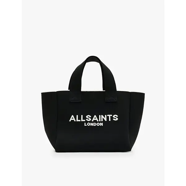 ALLSAINTS Izzy Mini Logo-jacquard Woven Tote