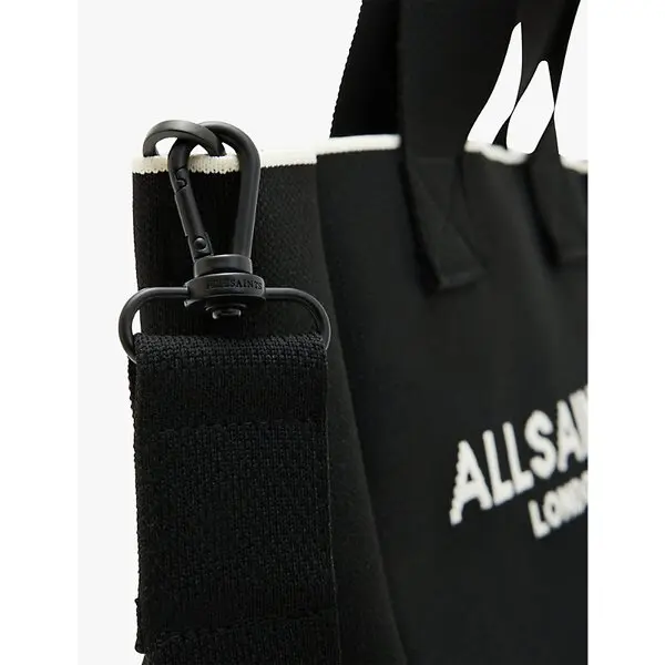 ALLSAINTS Izzy Mini Logo-jacquard Woven Tote