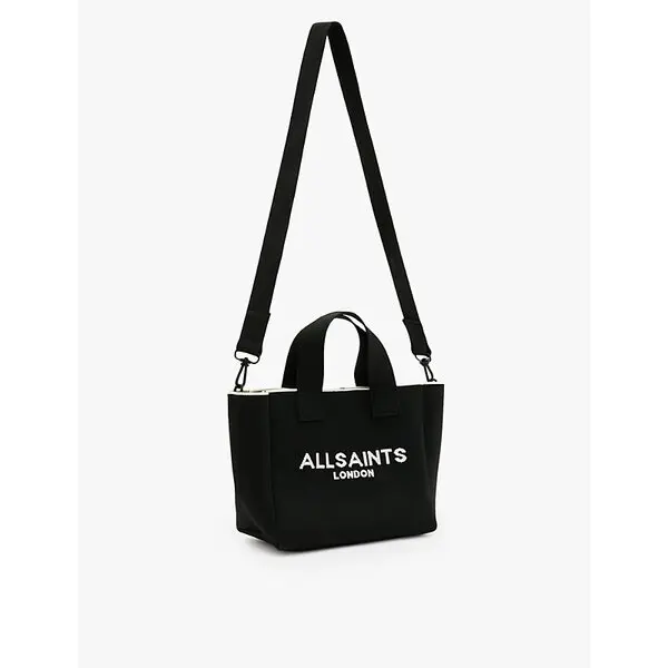 ALLSAINTS Izzy Mini Logo-jacquard Woven Tote