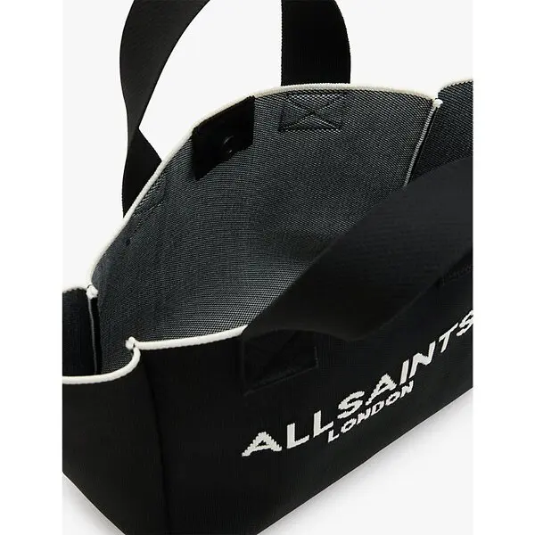ALLSAINTS Izzy Mini Logo-jacquard Woven Tote