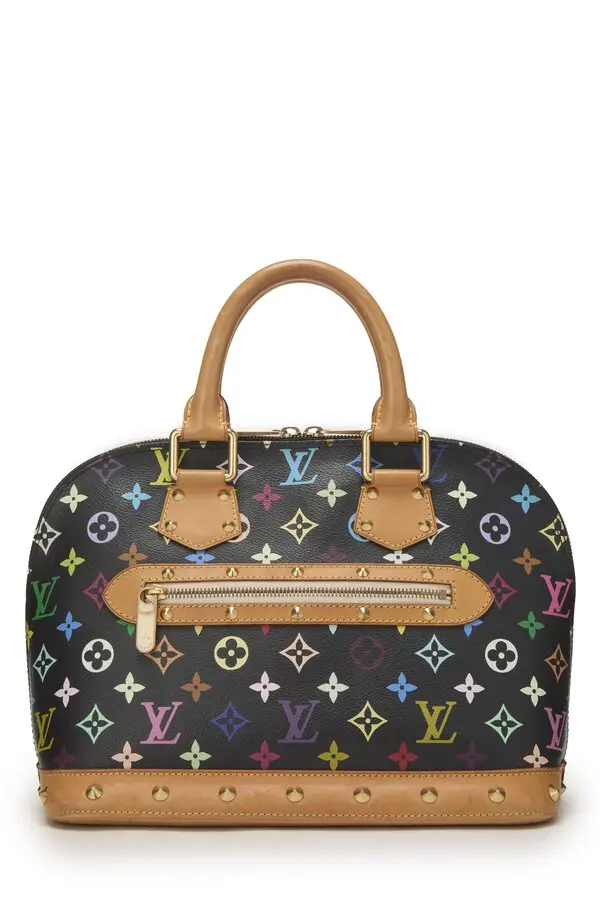 LOUIS VUITTON Takashi Murakami Monogram Multicolore Alma - Black