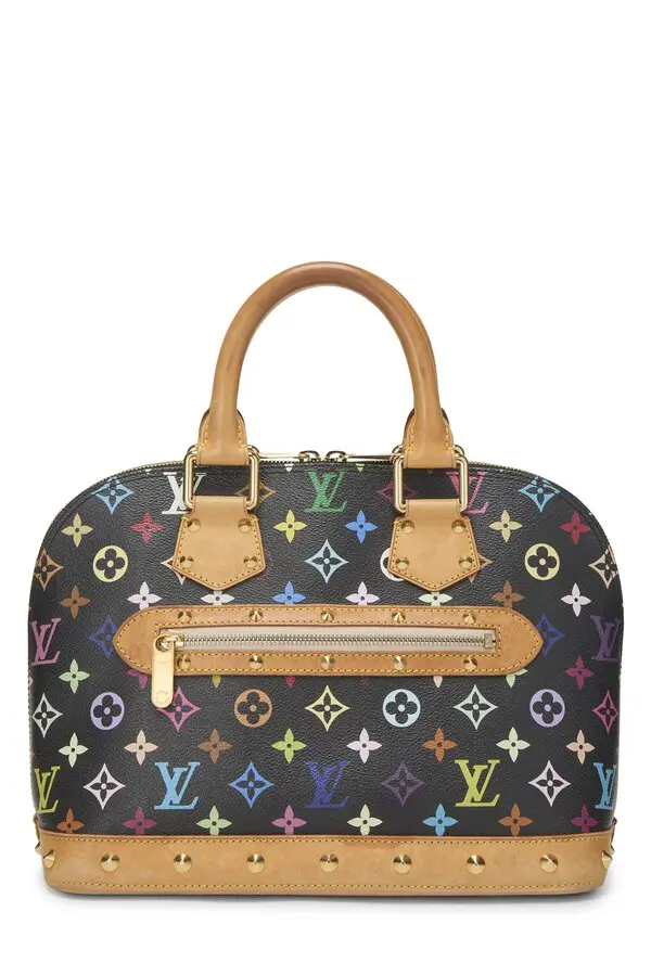 LOUIS VUITTON Takashi Murakami Monogram Multicolore Alma - Black