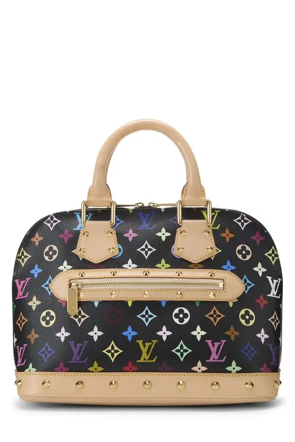 LOUIS VUITTON Takashi Murakami Monogram Multicolore Alma - Black
