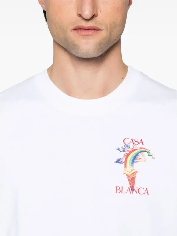 Casablanca Nature Teacher T-Shirt - White | Editorialist