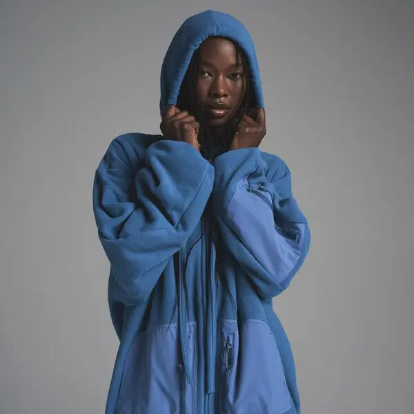 Skims Fleece Lounge Oversized Hoodie - Azure | Editorialist