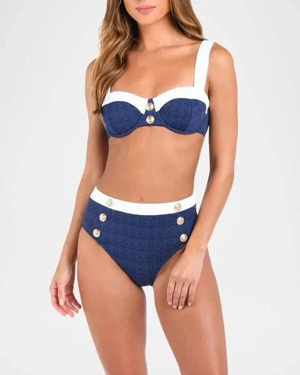L & APOS;AGENCE L'agence Alexandria Bikini Top