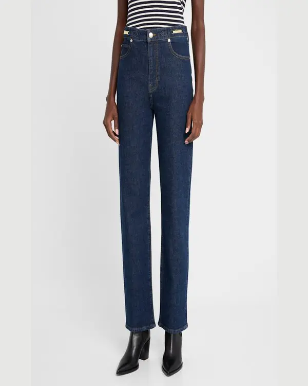 FRAME X Ritz Paris The Ruler Straight Leg Jeans