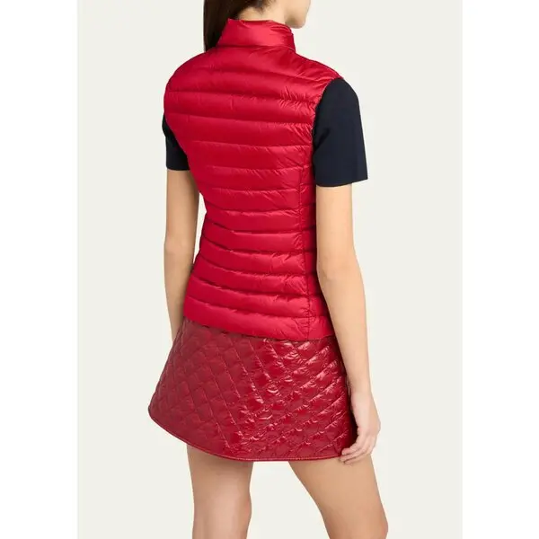 Moncler Igens Lightweight Down Puffer Vest - Medium Red