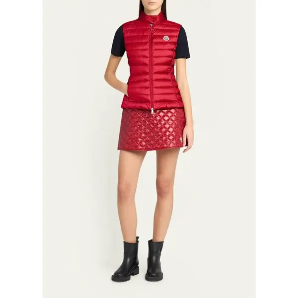 Moncler Igens Lightweight Down Puffer Vest - Medium Red