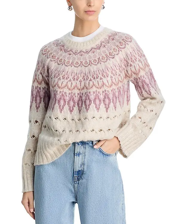 Steve Madden Suzette Open Stitch Sweater - Multi