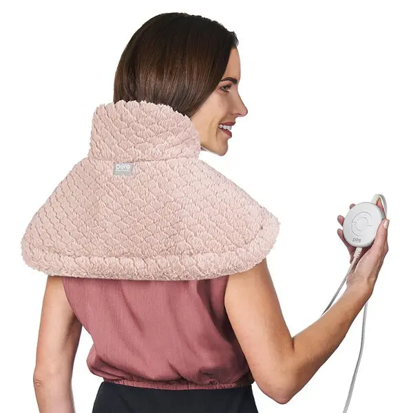 PURE ENRICHMENT Pureradiance Neck & Shoulder Luxury Heating Pad - Rose Quart