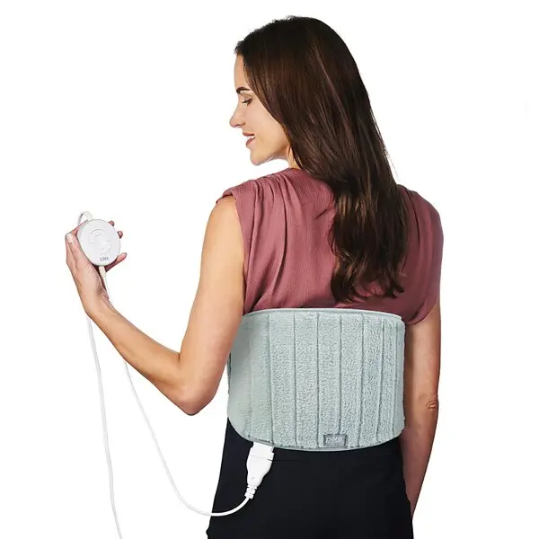 PURE ENRICHMENT Pureradiance Lumbar & Abdominal Luxury Heating Pad - Aquamarine