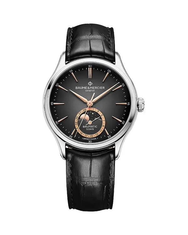 Baume & Mercier Clifton 10758 Automatic Watch, 39mm - Black