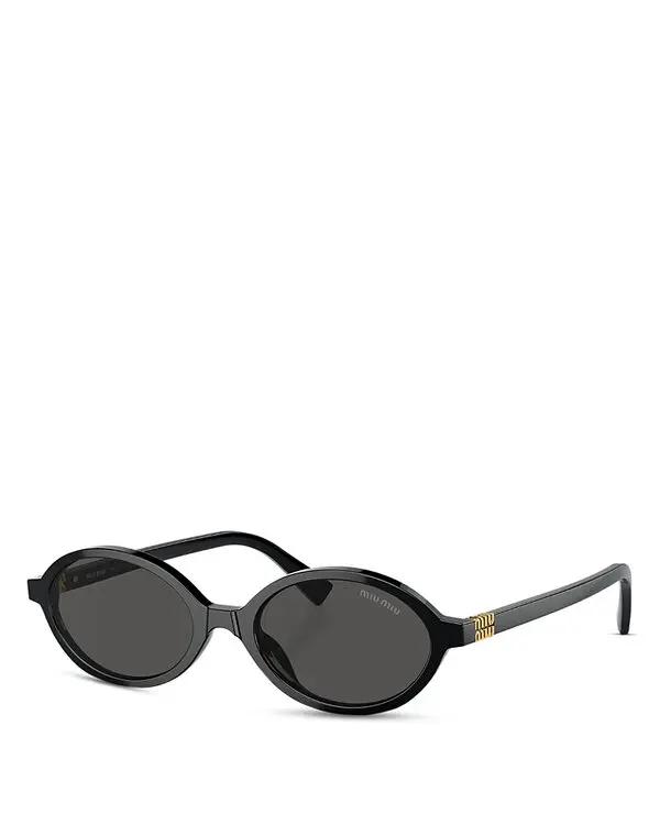 Miu Miu - Regard Oval Blue Light Glasses, 50mm