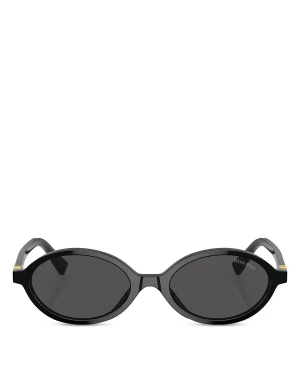 Miu Miu - Regard Oval Blue Light Glasses, 50mm