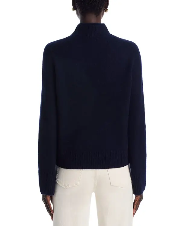 Bloomingdale'S C Exclusive Cashmere Rollneck Top - Navy