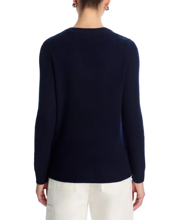 Bloomingdale'S C Exclusive V-neck Cashmere Sweater - Navy