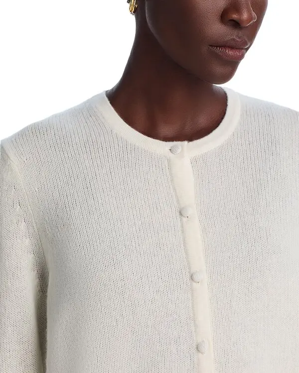Bloomingdale'S C Crewneck Cardigan Sweater - Ivory