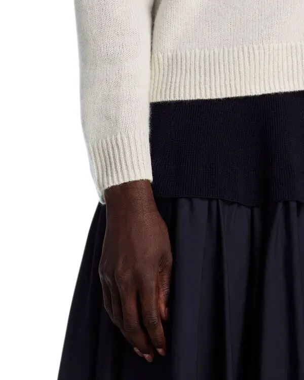 Bloomingdale'S C Crewneck Cardigan Sweater - Ivory