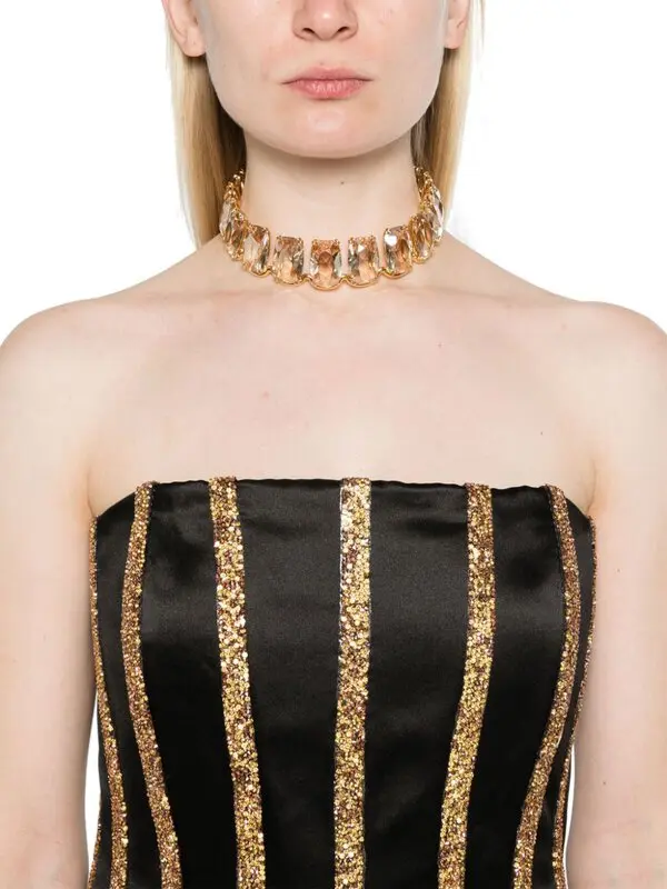 JEAN-LOUIS SABAJI Strapless A-line Maxi Dress