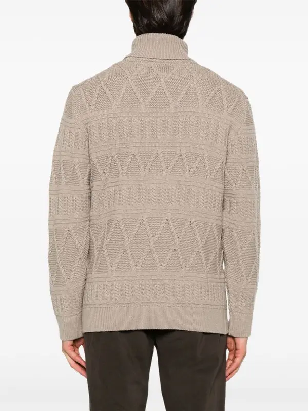 Zegna Wool Roll Neck Sweater