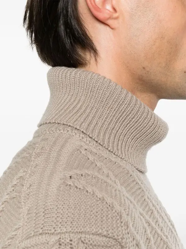 Zegna Wool Roll Neck Sweater