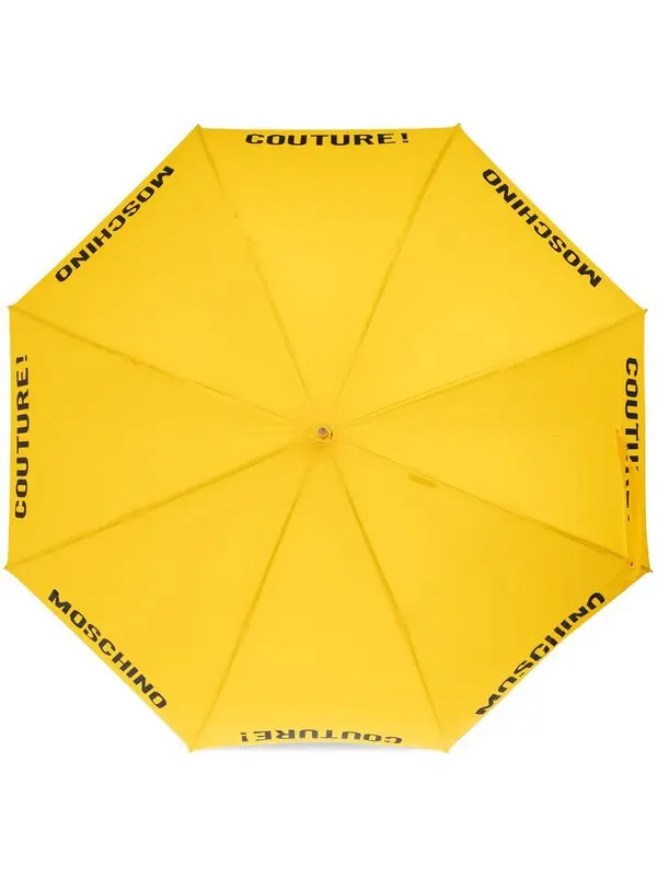 Moschino Logo-print Umbrella - Yellow