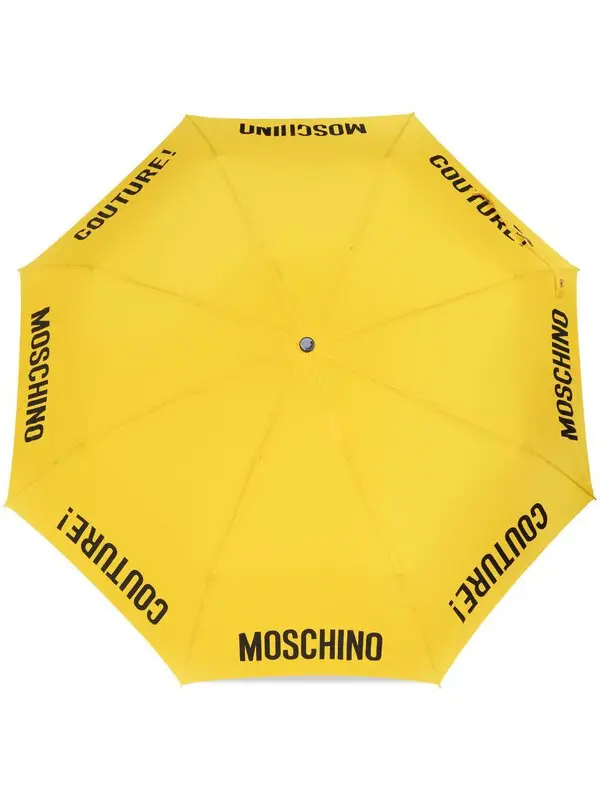 Moschino Logo-print Umbrella - Yellow