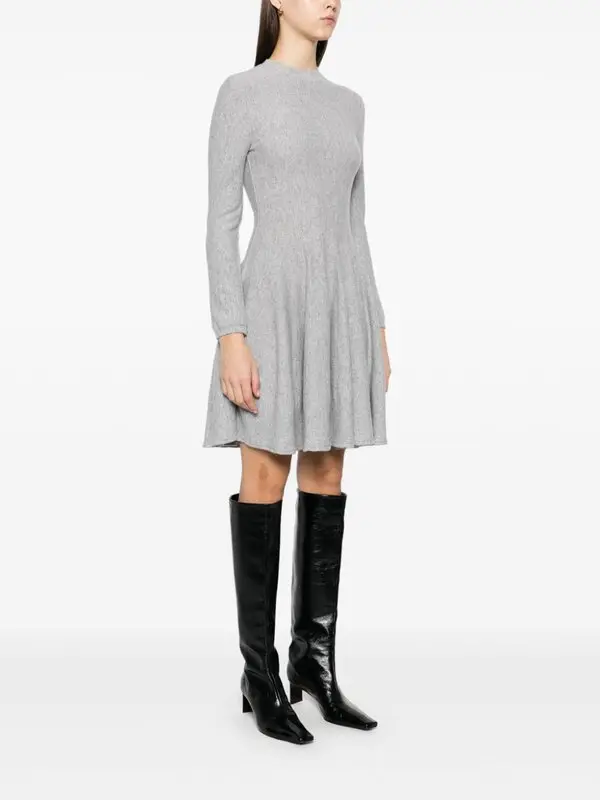 knee length dresses for ladies Varney Frill Mini Dress Black