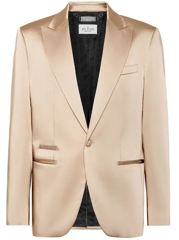Philipp Plein Satin Blazer - Neutrals
