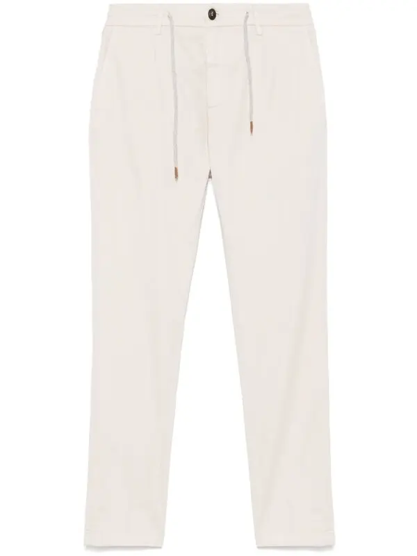 Eleventy Drawstring Trousers - Neutrals