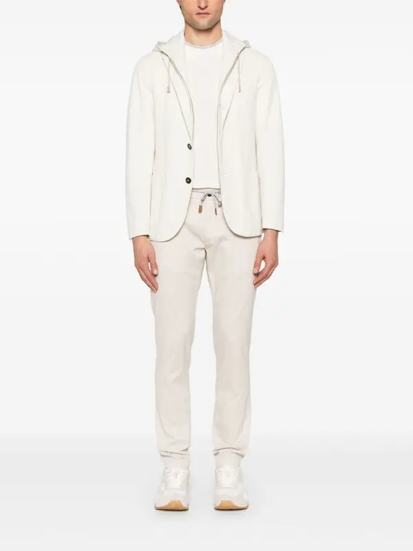 Eleventy Drawstring Trousers - Neutrals