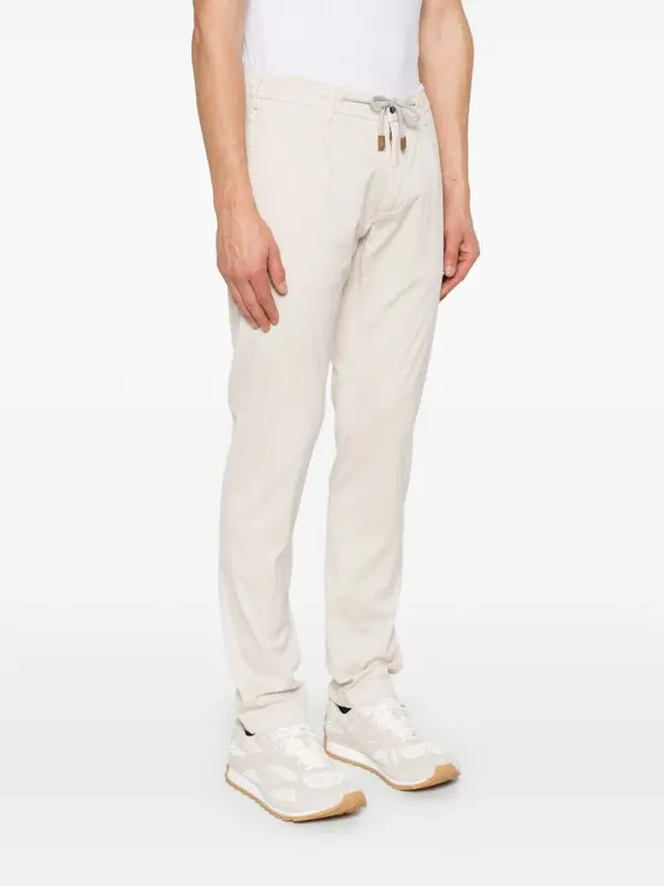 Eleventy Drawstring Trousers - Neutrals