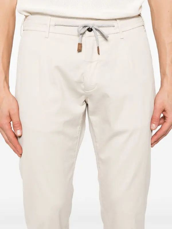 Eleventy Drawstring Trousers - Neutrals