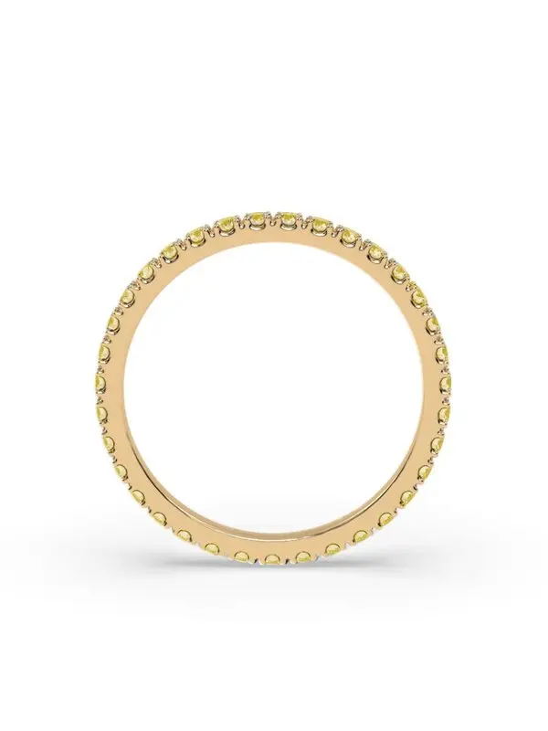 VEYNOU 18kt Recycled Gold Memory Diamond Ring - Yellow
