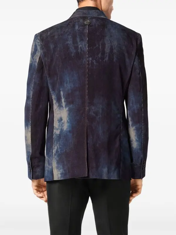 Philipp Plein Bleached-effect Velvet Blazer