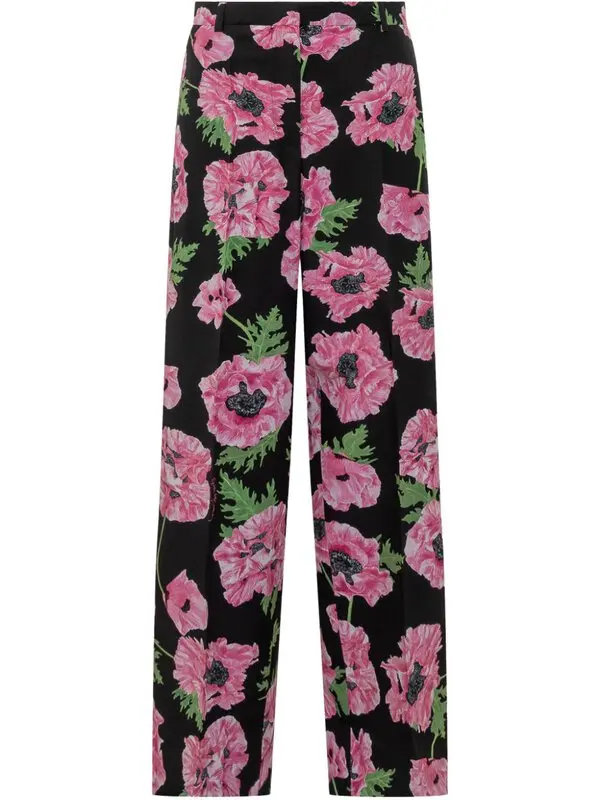 Stella McCartney Floral-print Trousers - Pink