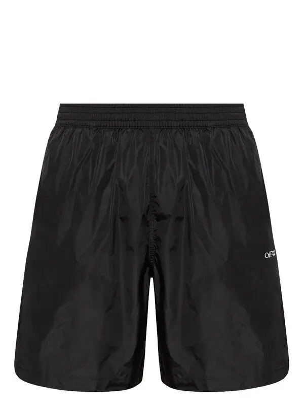 Off-White Logo-print Swim Shorts