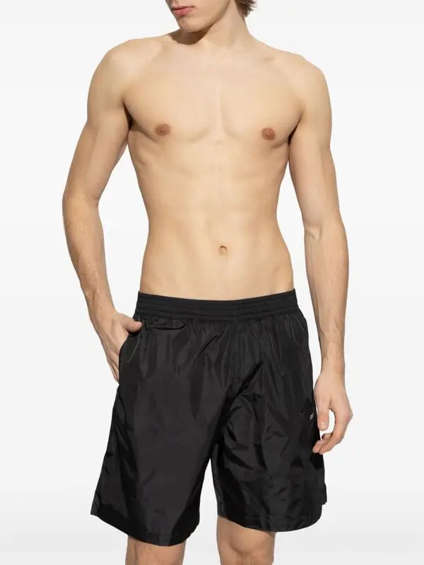 Off-White Logo-print Swim Shorts