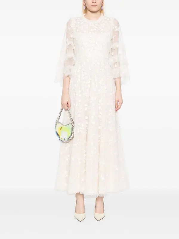 NEEDLE & THREAD Everett Bloom Gown - White