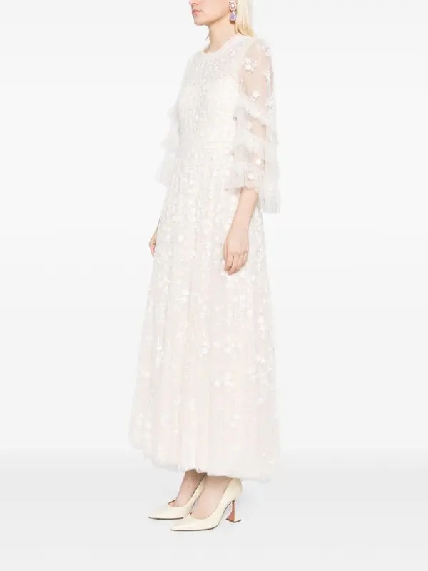 NEEDLE & THREAD Everett Bloom Gown - White
