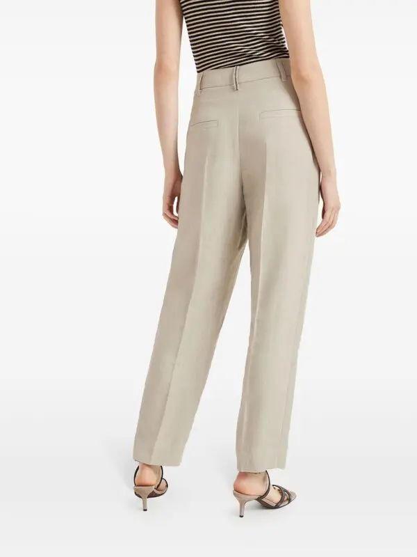 Brunello Cucinelli Twill Slouchy Trousers - Neutrals