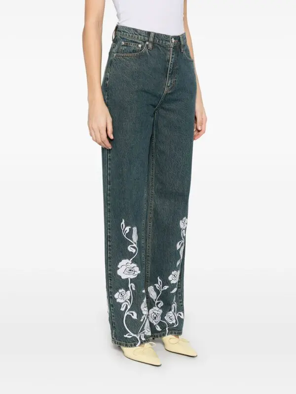 ROTATE BY BIRGER CHRISTENSEN Straight-leg Jeans