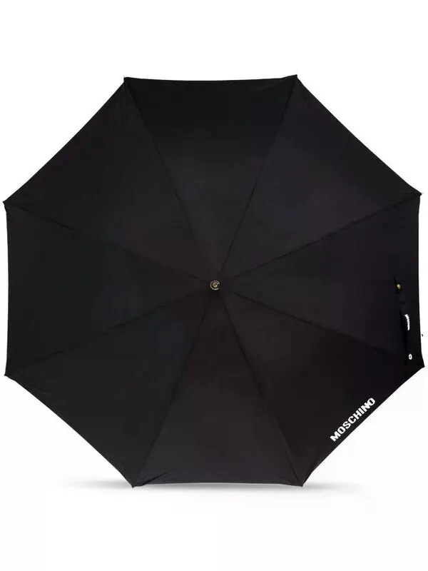Moschino Logo-print Umbrella - Black