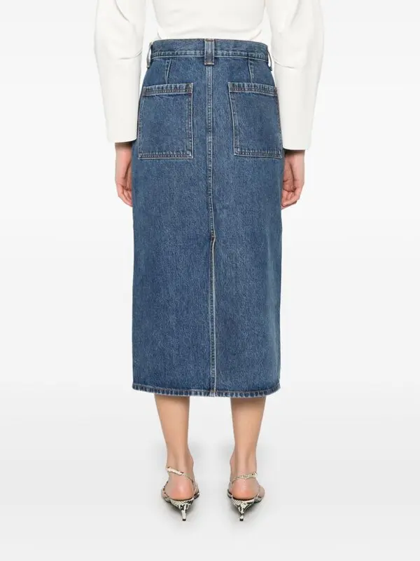 Khaite Genevieve Midi Skirt