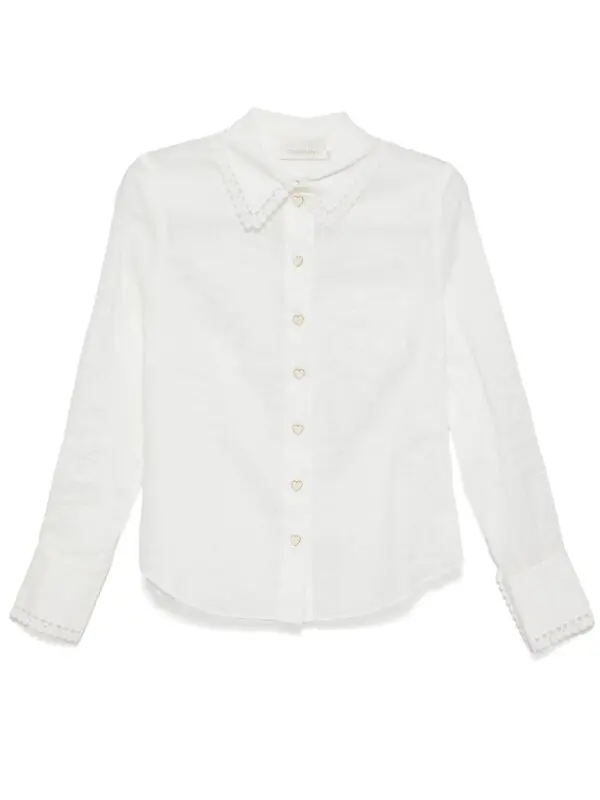 Zimmermann Embroidered Ramie Shirt