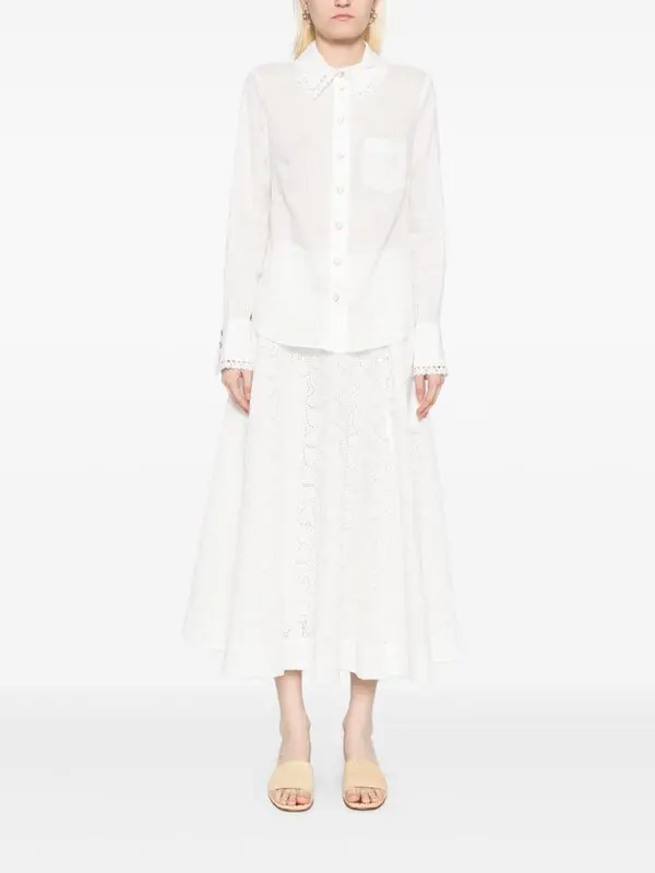 Zimmermann Embroidered Ramie Shirt