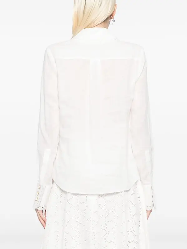 Zimmermann Embroidered Ramie Shirt